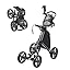 4 Wheels Golf Push Cart,Folding Golf Cart, Golf Pull Cart with Cup ...