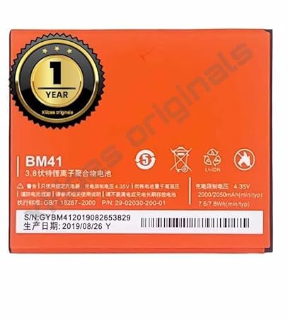 XILIOES ORIGINALS® BM41 Battery for Redmi 2050mAh/7.8WH 3.8V Battery ...