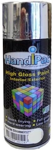 Spray Paint Handipac High Gloss, Metalic Chrome, 250 g : Amazon.com.au ...