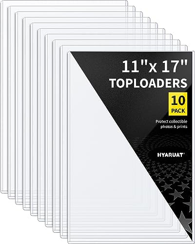 HYARUAT 11 x 17 Rigid Clear Toploaders - Durable PVC Document ...