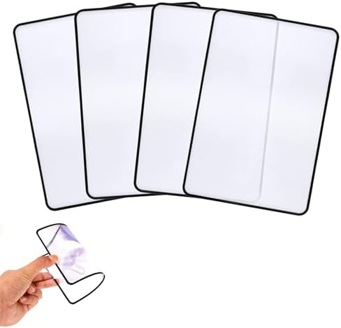 YYLFDC 4 Pcs Magnifying Sheet For Reading, Reading Magnifier for Books ...