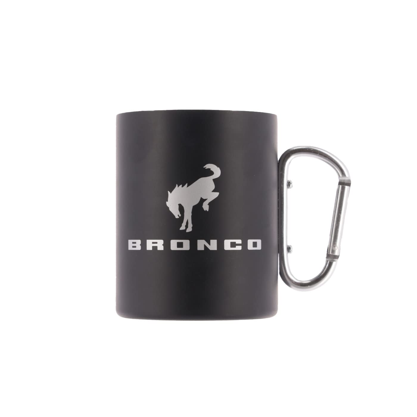 Amazon.com | Ford Bronco Carabiner Handle Mug, Stainless Steel, Black ...