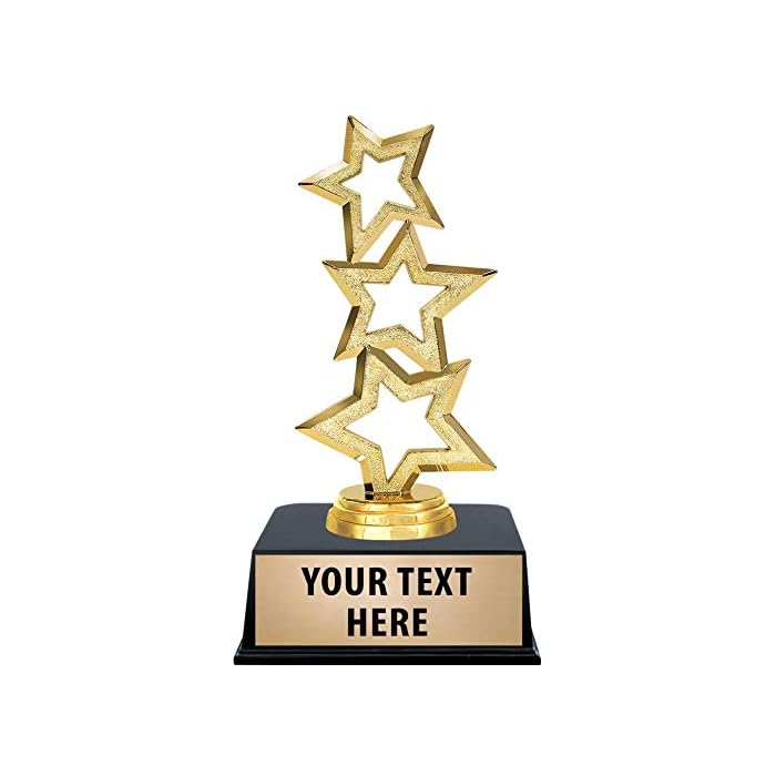 Buy Crown Awards Gold Star Trophies with Custom Engraving, 6 ...