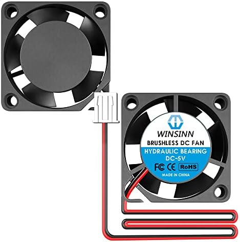 Amazon.com: GDSTIME 2 Pack 25mm 5V Fan - Mini 25x25x7mm 2-Pin Brushless ...