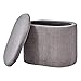 Amazon.com: Modern Vanity Stool Velvet Ottoman Storage Footrest, Pouffe ...