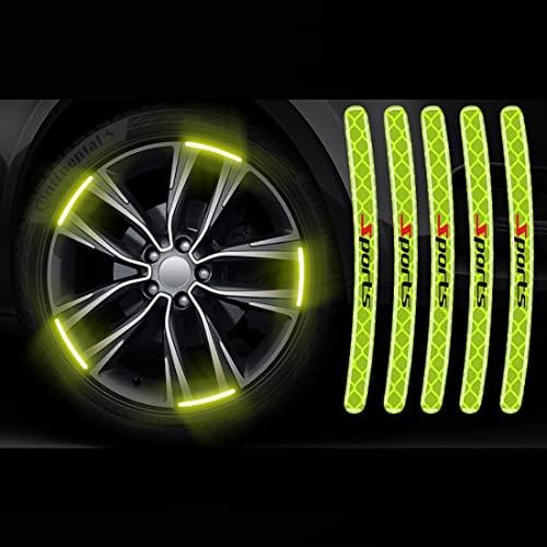 Car Wheel Hub Reflective Sticker Car Motorcycle Bike Night Reflective ...
