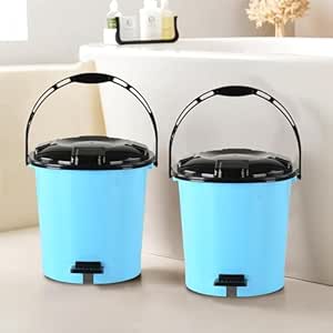 Urbane Home (Pack of 2) Pedal Dustbin (7 LTR) Dustbin with Lid ...
