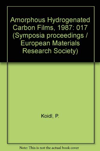 Amazon | Amorphous Hydrogenated Carbon Films, 1987 | Koidl, P ...