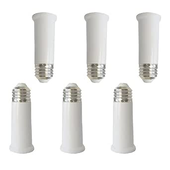 LISSION Light Socket Extender, E26 Socket Extension, 2.65 inch Light ...