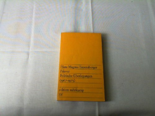 Amazon.com: Palaver: Politische Überlegungen (1967-1973 ...