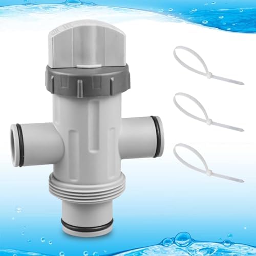 Amazon.com: POOLHACKER Pool Fittings Dual Split Hose Plunger Valve ...
