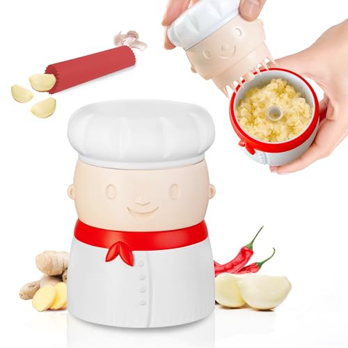 Sliq Garlic Crusher and Press with Peeler, Dishwasher Safe, BPA Free ...