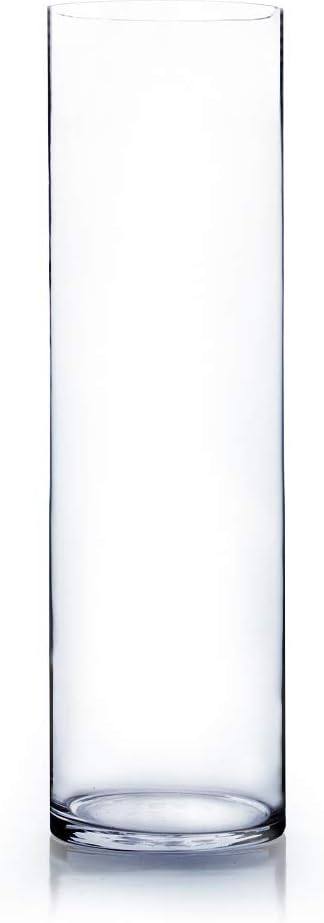 Amazon.com: WGV Tall Cylinder Glass Vase Bulk, Open Width 7", Height 26 ...