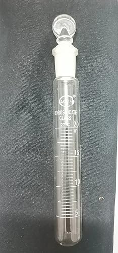 ISKO® Borosilicate glass test tubes with solid glass stopper graduated ...