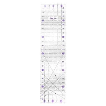The Quilted Bear Quilting Rulers - Transparent Acrylic Non Slip ...