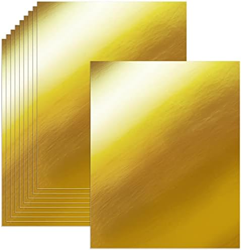 Amazon.com: 200 Sheets Shimmer Cardstock 8.5" x 11" Foil Mirror Paper ...
