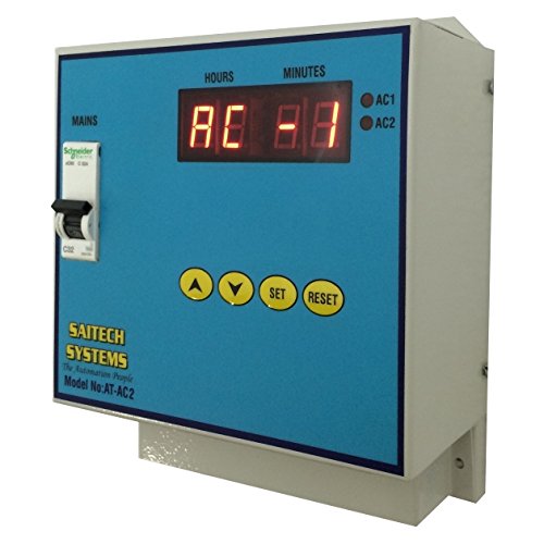 SAITECH Metal ATM Digital Timer for Twin Air Conditioner (Standard Size ...