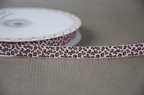 Bertie's Bows 9mm Hot Pink Leopard Print Ribbon on a 3m Length (N.B ...