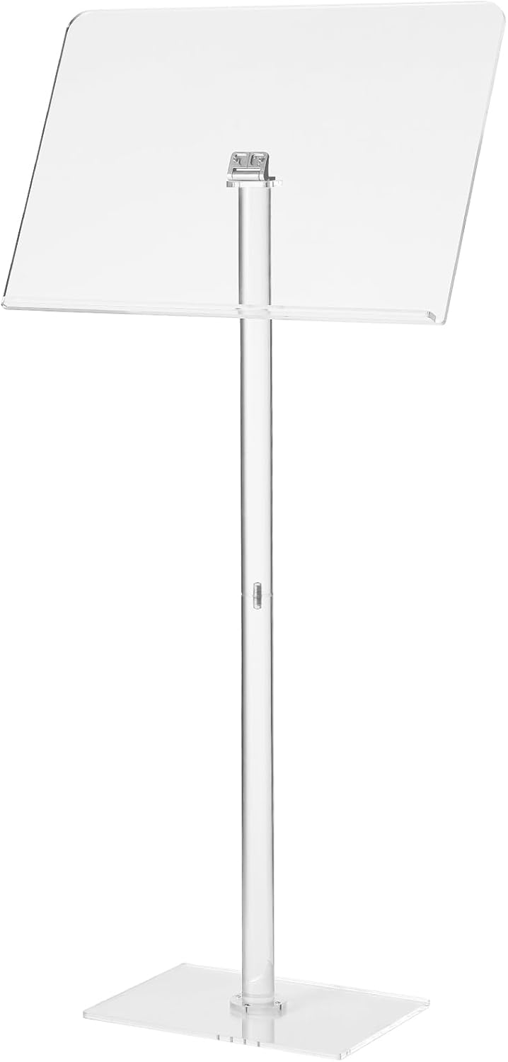 Amazon.com : Kweetle Upgraded Acrylic Podium Stand, 23.6" L x 15.7" W x ...