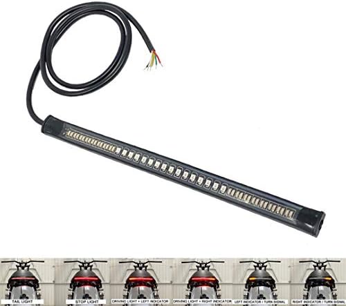 Motorcycle LED Strip Light Lamp Tail Brake Stop Run Indicators Turn ...