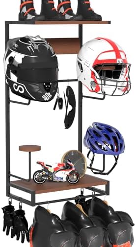 Amazon.com: SailStart Motorcycle Helmet Holder Wall Mount, Gear Storage ...