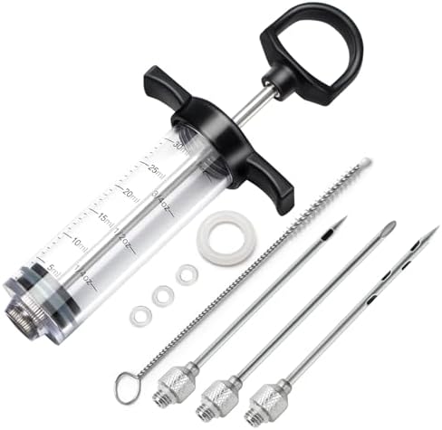 Amazon.com: Meat Injector Syringe, 1-oz Plastic Marinade Turkey ...