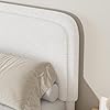 Amazon.com: Full Size Bed Frame, Boucle Upholstered Platform Bed Frame ...