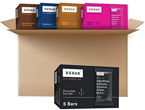Amazon.com: RXBAR Protein Bars, 12g Protein, Gluten Free Snacks ...