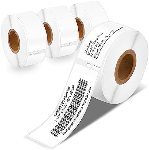 Amazon.com : Cruxer Compatible with DYMO 30320 Address Labels 1-1/8" x ...