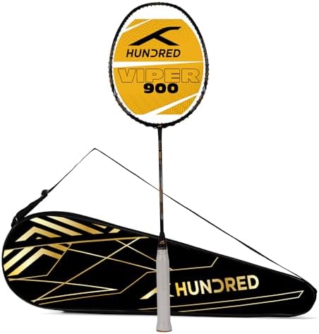 Buy Hundred Rock 88 Full Graphite Strung Badminton Racket with Full ...
