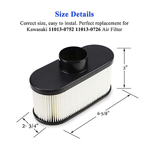 Kawasaki FR730V FR691V FR651V 22hp 23hp 24hp Engine Air Filters - 2 ...