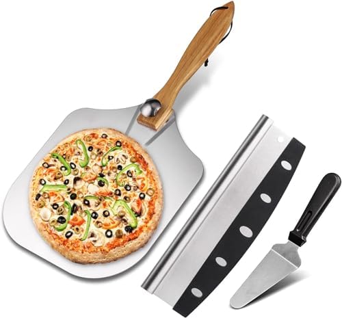 Amazon.com: BIRTANWARE Premium Pizza Peel – Aluminum Pizza Paddle (12 ...