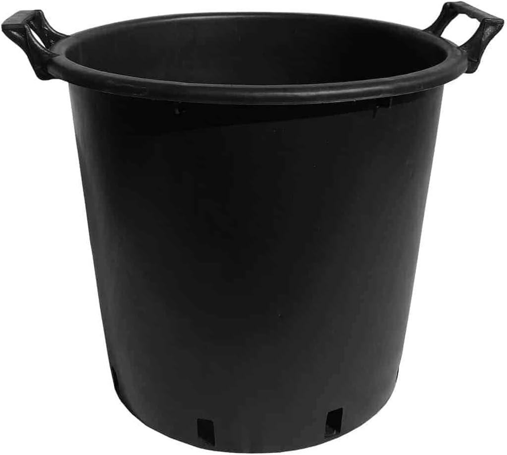 Amazon.com: Elixir Gardens Heavy Duty 30 Litre Plastic Plant Pots with ...