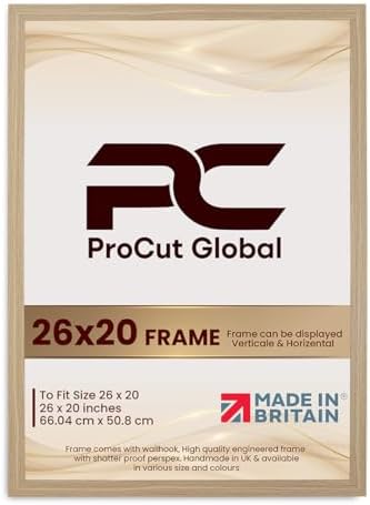Procut Global Picture Frames 26x20 Light Oak - Modern 26x20 Frames With ...