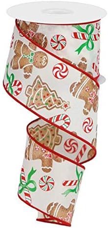 Amazon.com: Craig Bachman Ivory Gingerbread and Candy Patterned Satin ...