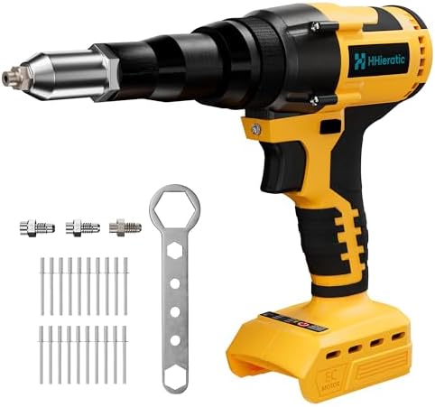 Cordless Rivet Nut Tool Kit Compatible with Dewalt 20V Battery(Tool ...