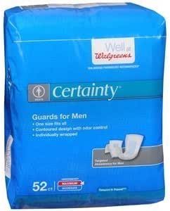 Amazon.com: Walgreens Certainty Bladder Protection Guards for Men ...