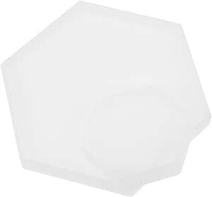Amazon.com: Lurrose 6 Pcs Hexagonal Silicone Mold Coffee Coasters ...