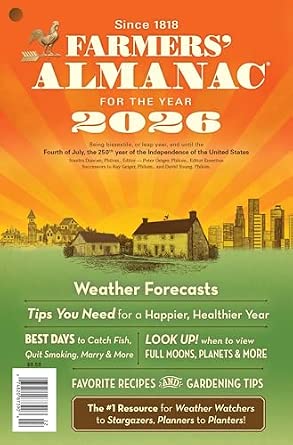 2026 Farmers' Amanac: Farmers' Almanac: 9781928720430: Amazon.com: Books