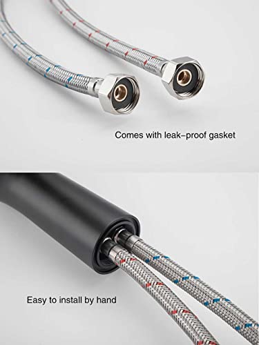 Connection hose fitting G3/8 x M10, braided stainless steel hose ...