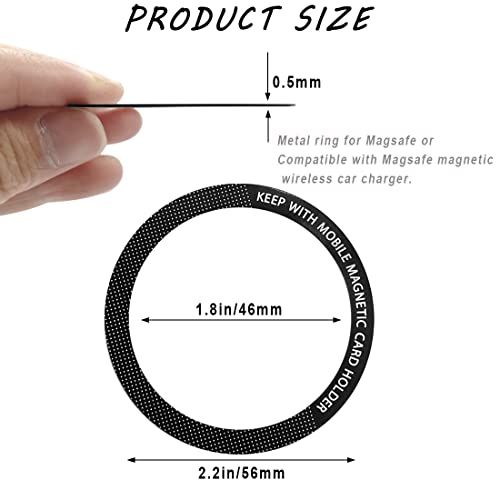 12 Pcs Magnetic Wireless Charging Metal Ring with Sticker, Universal ...
