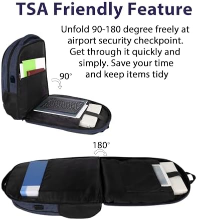 MATEIN 17 Inch Laptop Backpack, Large Work Backpack Travel Carry On TSA ...