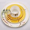 Amazon.com | European Style Dinnerware Set, Service for 4, Bone China ...