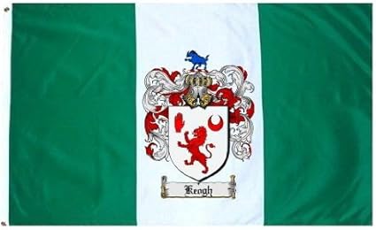 Amazon.com : Keogh Family Crest / Coat of Arms Flag. Large 3 ft. x 5 ft ...