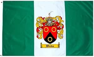 Amazon.com : Weeks Family Crest / Coat of Arms Flag. Large 3 ft. x 5 ft ...