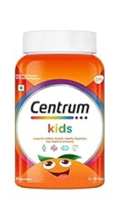 Centrum Kids, Multivitamin with Probiotics, Vitamin C & 11 other nutrients(Veg)- 30 Gummies ...