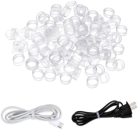 Amazon.com: 200 Pieces 0.5 Inch Small Elastic Silicone Rubber Bands ...