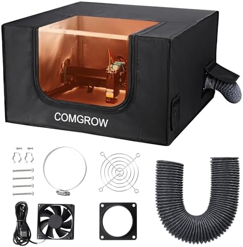 Amazon.com: Creality Laser Engraver Enclosure 2.0 with Vent, Fireproof ...