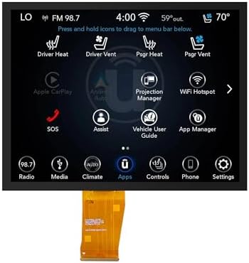 Amazon.com: 17-22 Replacement 8.4" Uconnect 4C UAQ LCD Monitor Touch ...