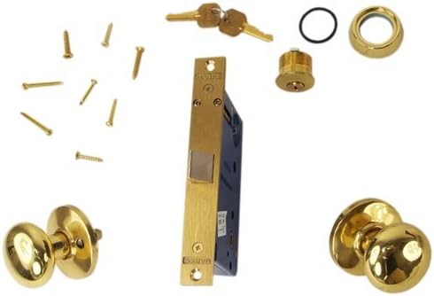 Marks, 22DW/3-W-LHR Polished Brass, Right Hand, Ornamental Knobe Rose ...